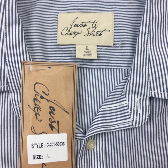 just a cheap shirt | Shirts | Just A Cheap Shirt Cotton Striped Button ...